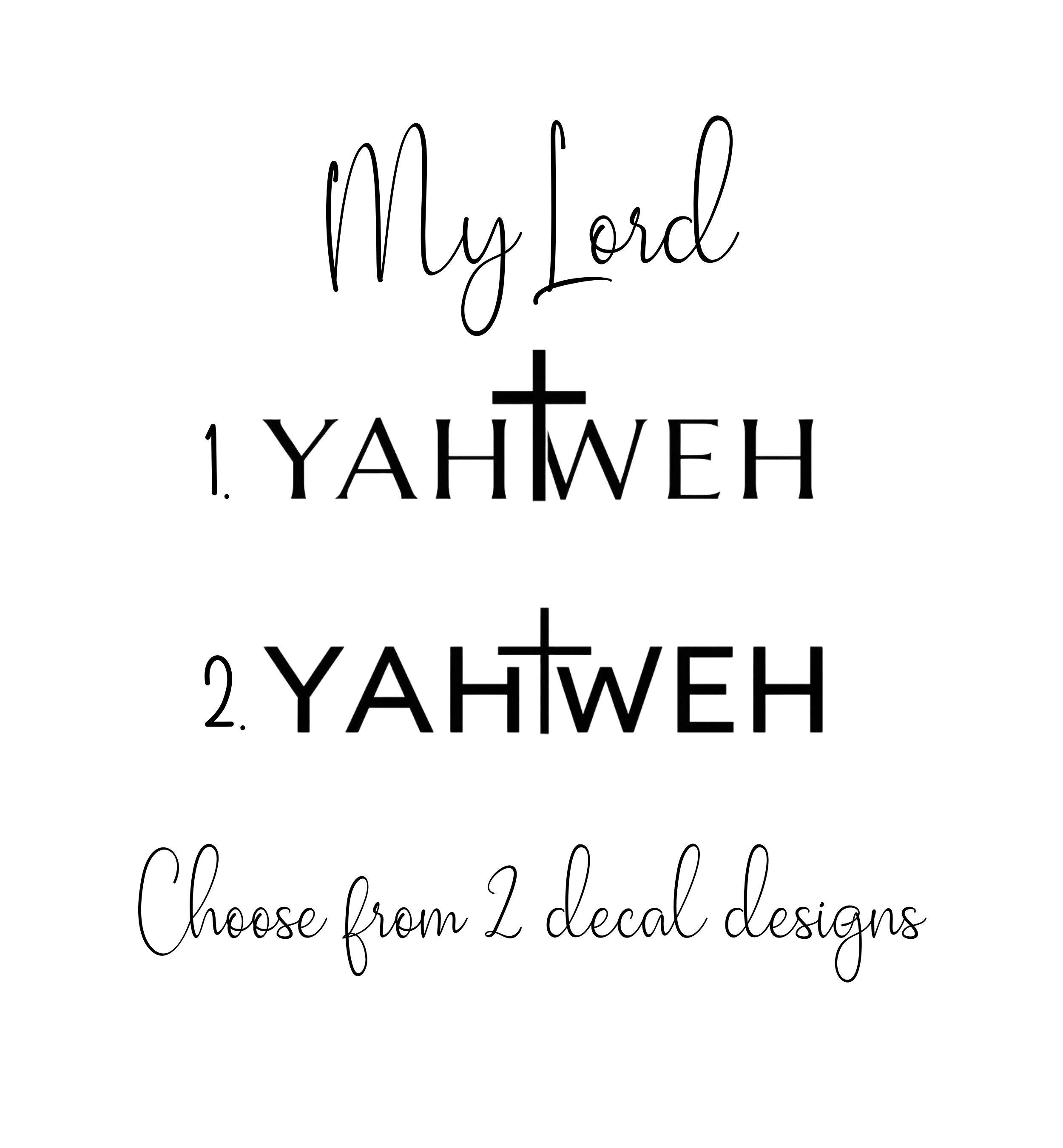 Christian Car Mirror Decal, Yahweh Lord Reminder, Car Sticker - Etsy