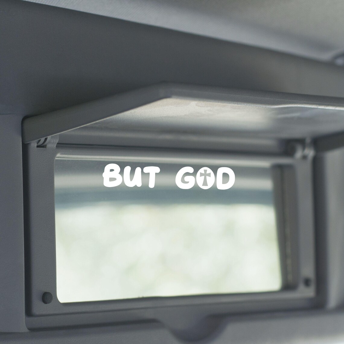 But GOD Car Mirror Decal, Christian Faith Reminder - Etsy