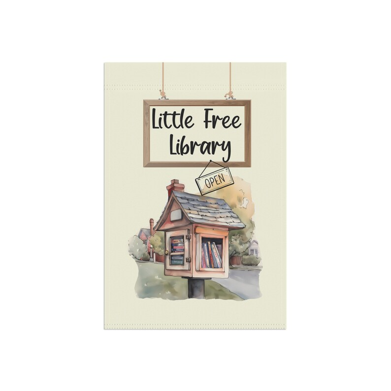 Little Free Library Flag,library Garden Flag,free Little Library Flag ...