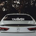 Christian Car Mirror Decal, Yahweh Lord Reminder, Car Sticker - Etsy