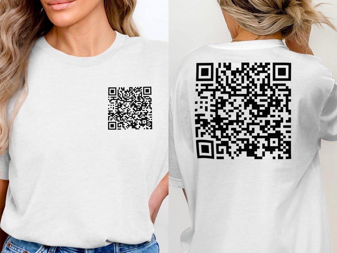 Funny Cow QR Code Shirt, Scan Me Shirt, Adult Humor Sweater, Hipster QR ...