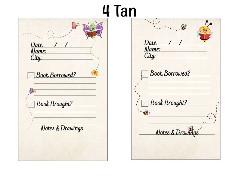 Little Free Library Printable Sign in Sheets, Little Free Library Guest ...