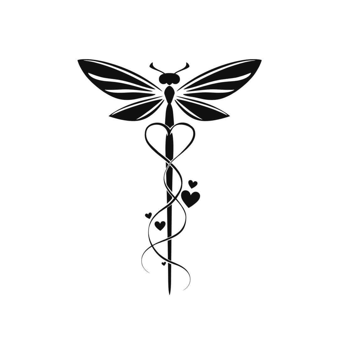 Valentine Dragonfly Digital Download, Romantic Dragonfly Clipart ...