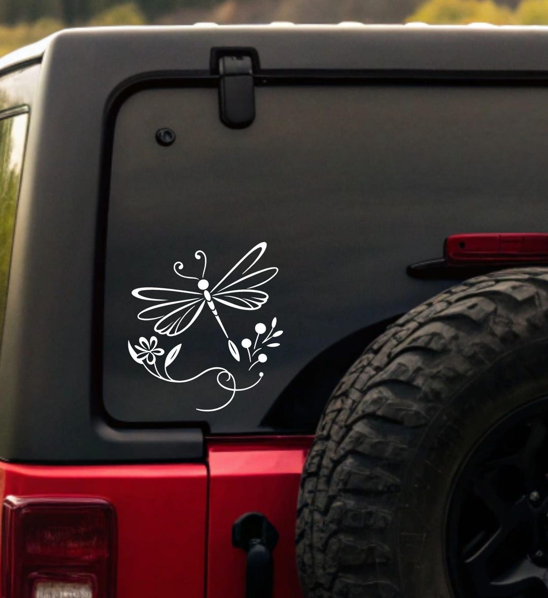 Dragonfly Car Decal, Dragonfly Lover Car Decal, Car Decal Dragonfly ...