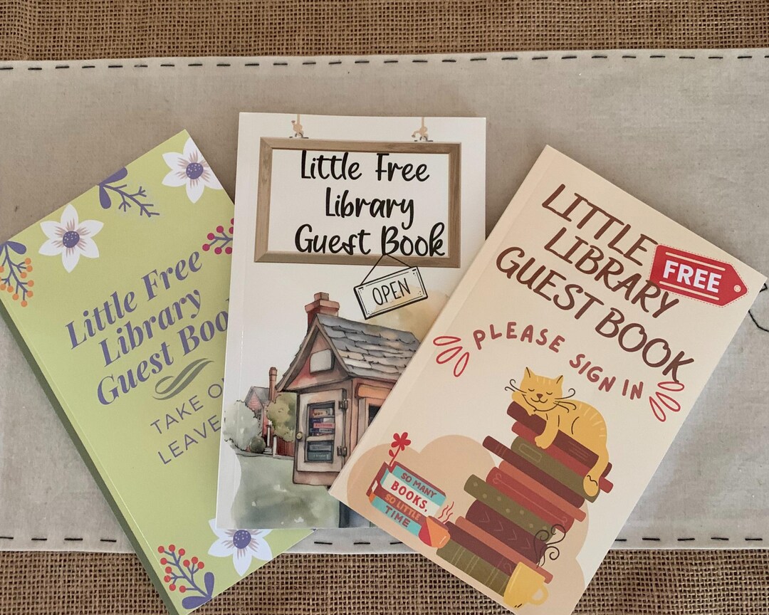 Little Free Library Guest Book, Free Little Library Sign In,library ...