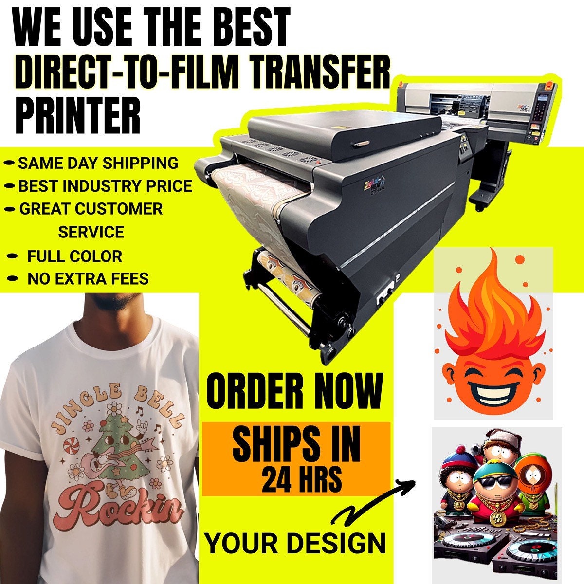 DTF Transfer Custom DTF Print DTF Print Design Custom Logo Sheet Custom ...