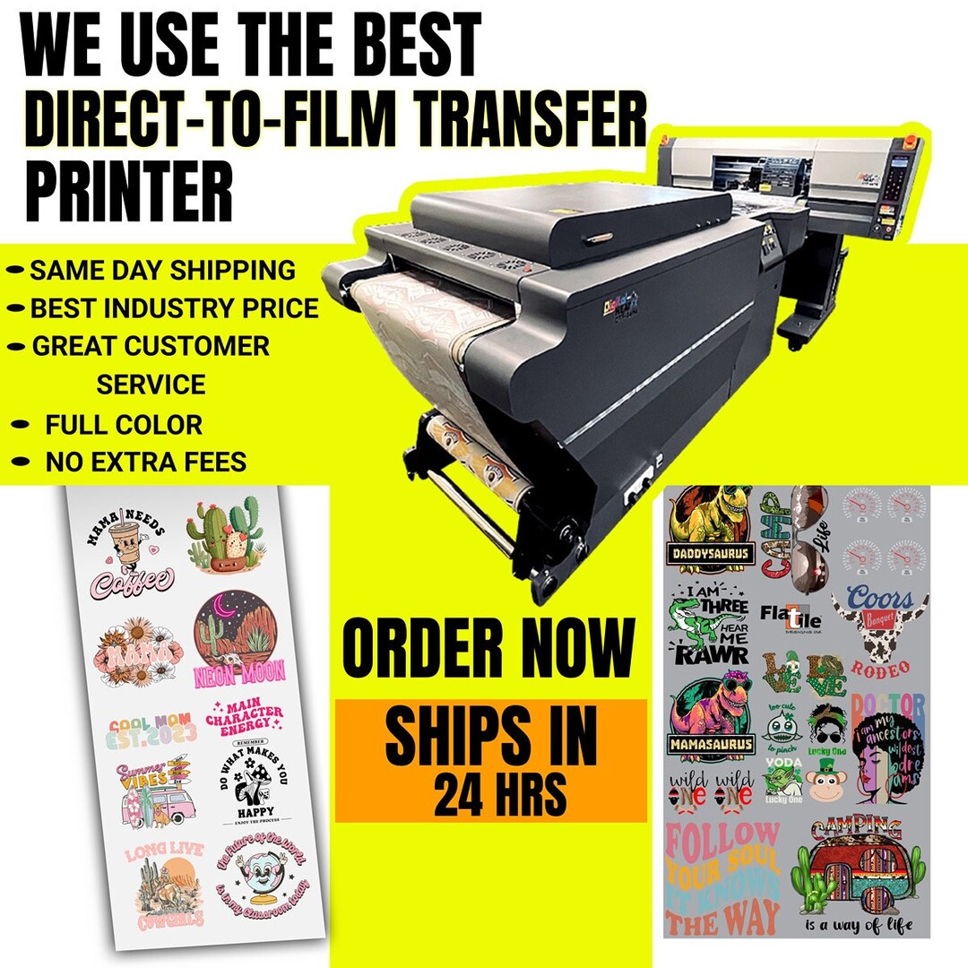DTF Gang Sheet Custom DTF Transfer Wholesale Gang Sheet Builder Bulk DTF Sheet Ready to Press ...