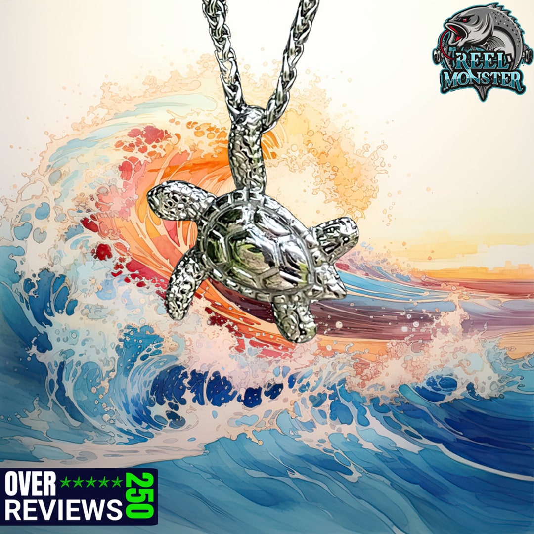 Stainless Steel Turtle Necklace Dainty Turtle Necklace Sea Turtle ...