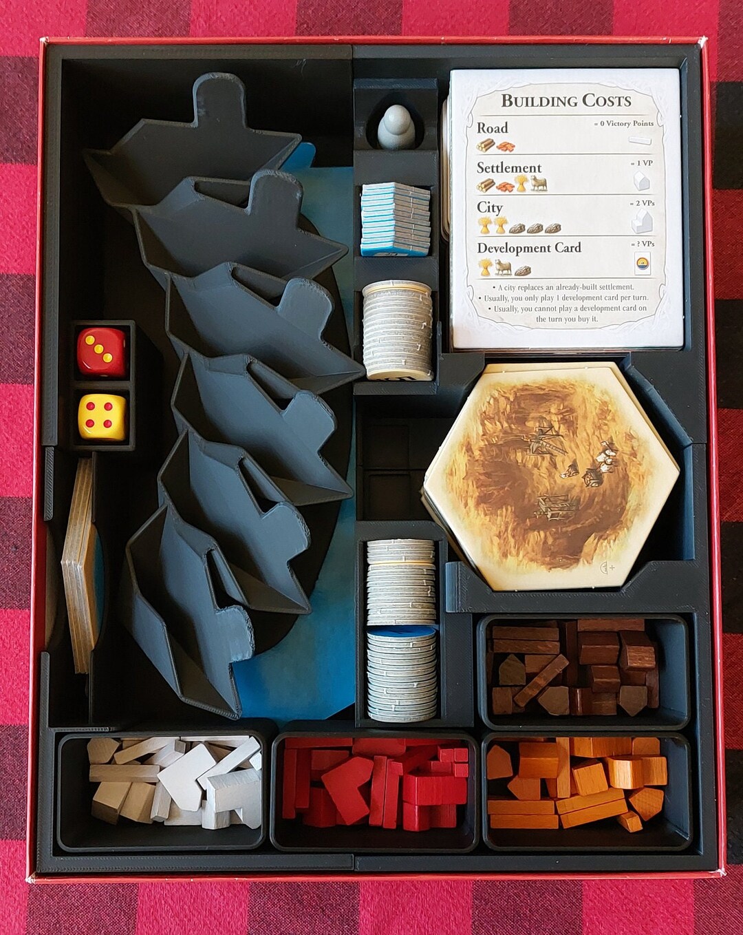 Catan Board Game Box Insert Organizer for 4th and 5th Editions 6-player ...