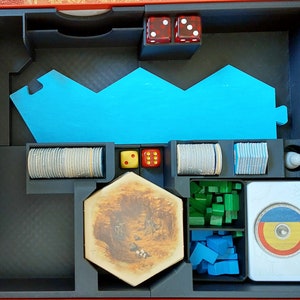 Catan Board Game Box Insert Organizer for 4th and 5th Editions 6-player ...