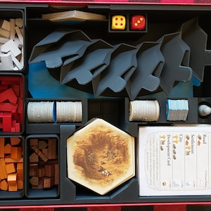 Catan Board Game Box Insert Organizer for 4th and 5th Editions 6-player ...