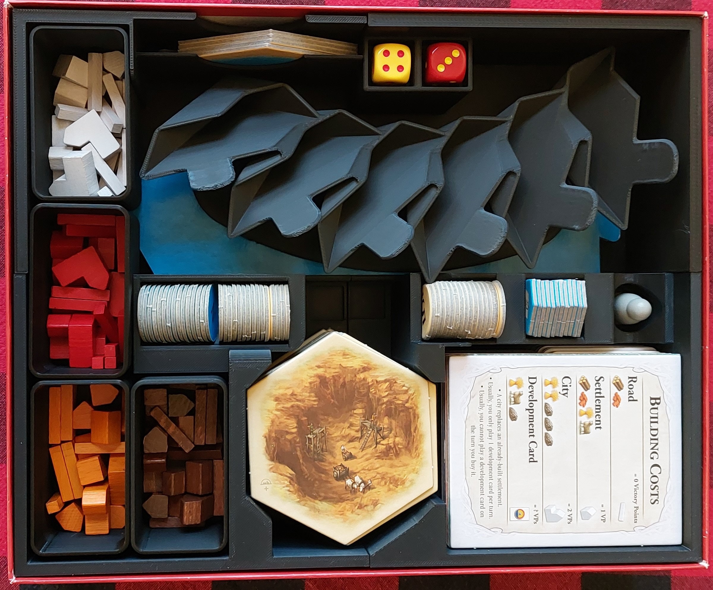 Catan Board Game Box Insert Organizer for 4th and 5th Editions 6-player ...