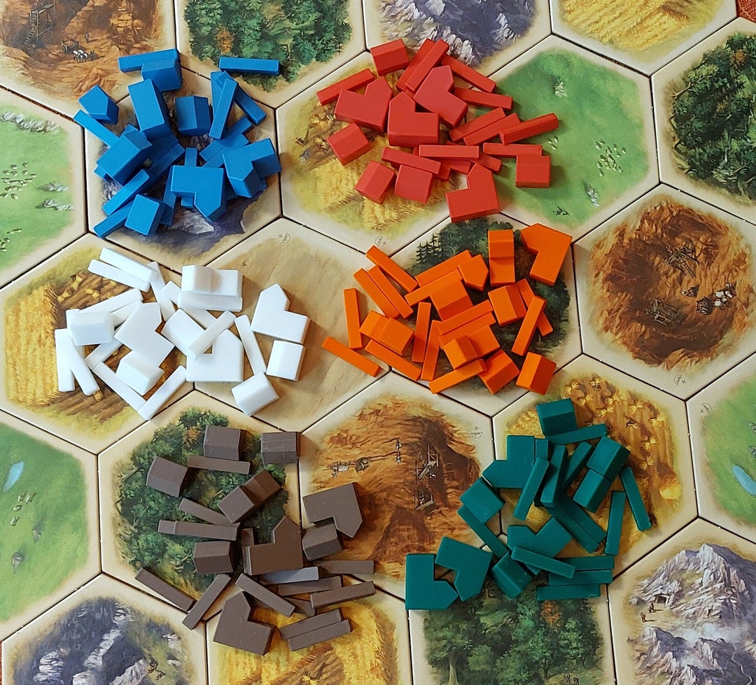 Catan Board Game Replacement Player Token Pieces, 11 Colors Choices - Etsy
