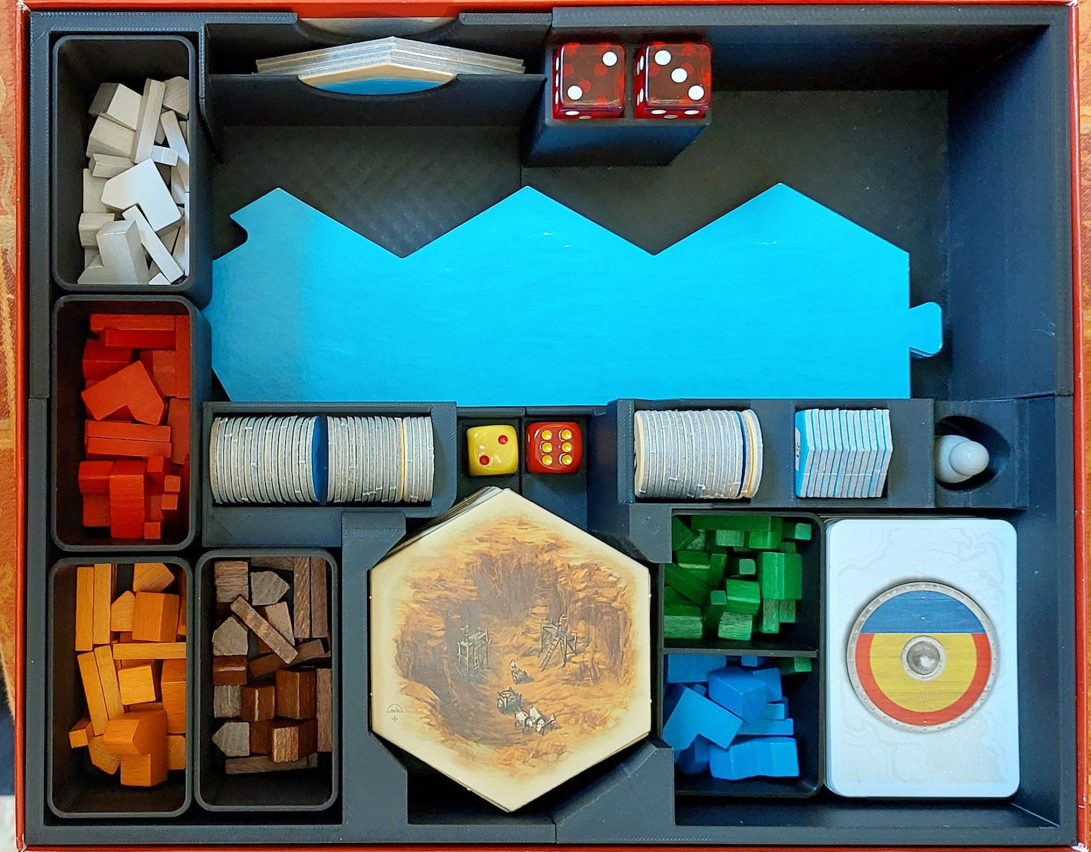 Catan Board Game Box Insert Organizer for 4th and 5th Editions 6-player ...