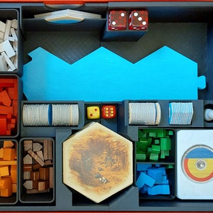 Catan Board Game Box Insert Organizer for 4th and 5th Editions 6-player - Etsy