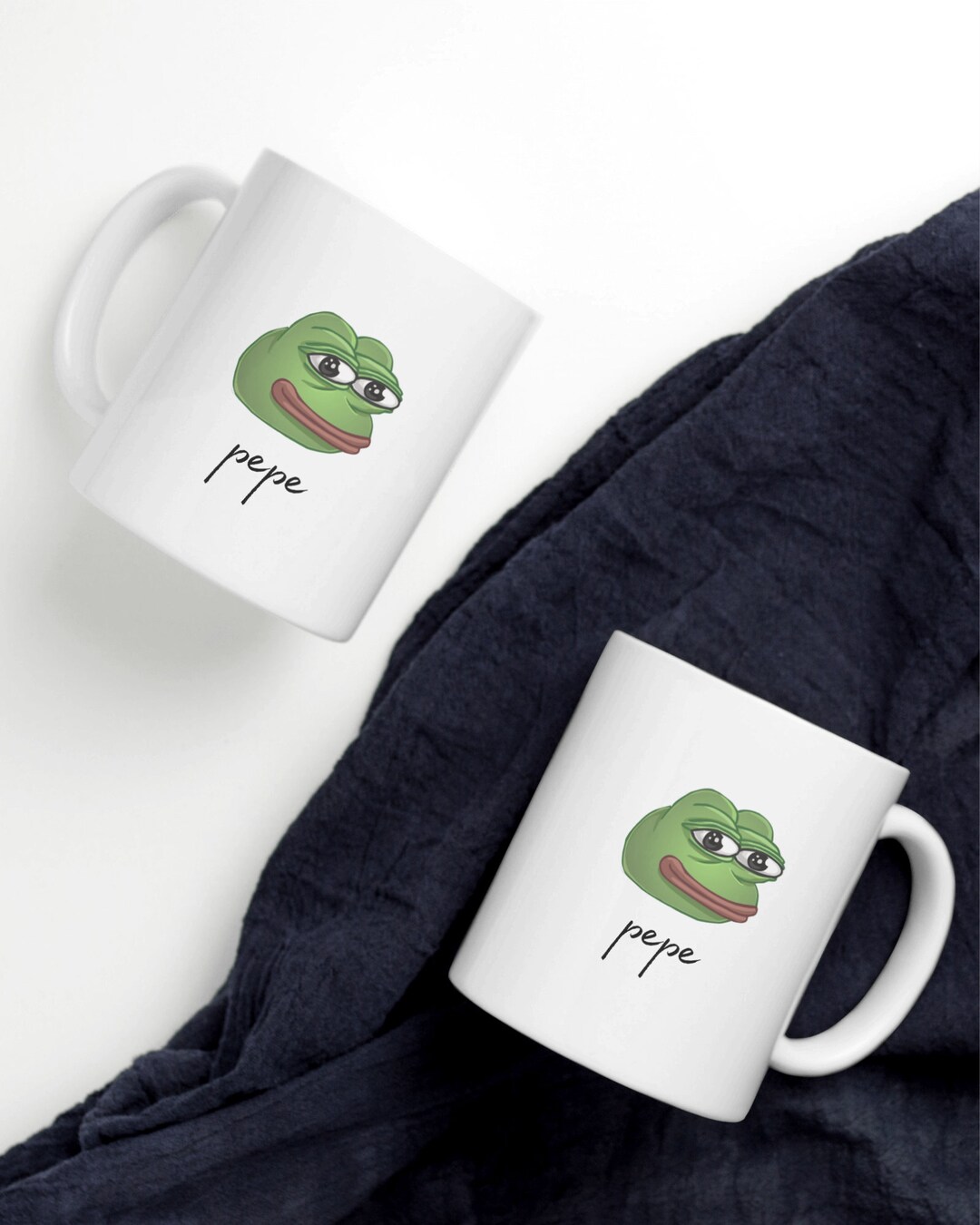 Pepe the Frog White Mug - Add Meme Magic to Your Morning Routine - Etsy