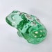 Vintage Fenton Glass Green Frog Figurine, Collectible Handpainted Toad ...