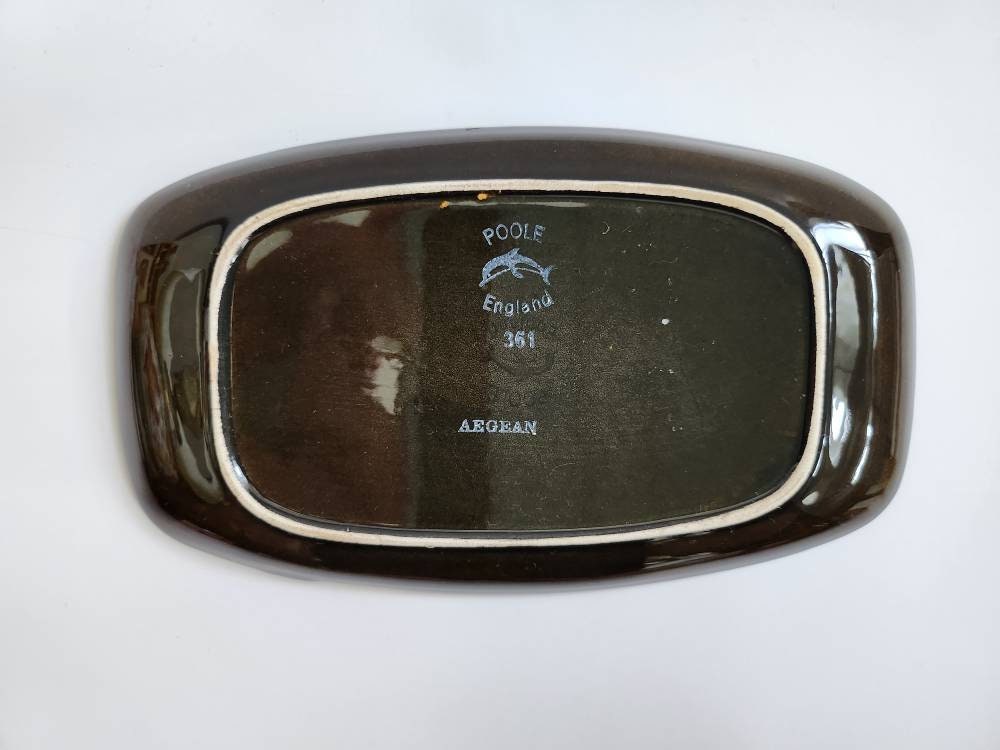 Poole Pottery England Mid Century Aegean 361 Decorative Tray Modern ...
