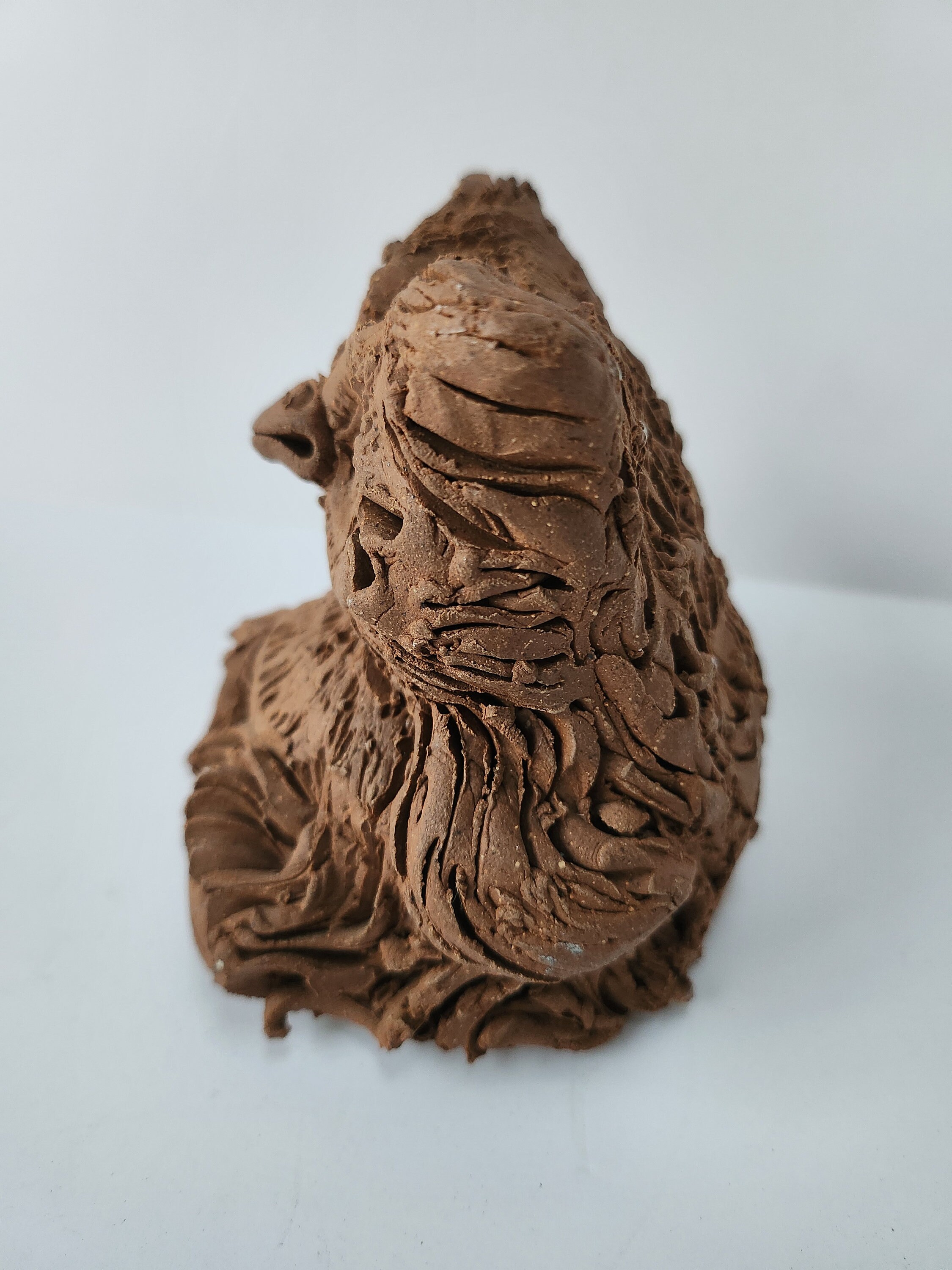 Vintage Buhner Studio Clay Owl Figurine, Handmade Quirky Bird Sculpture ...