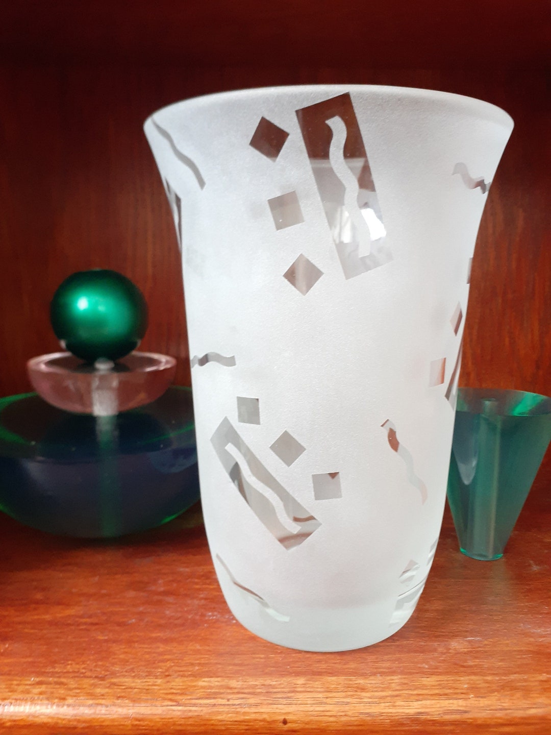 Memphis Style Vase, Postmodern Glass Vase, Robert Mccandless Glass Art ...
