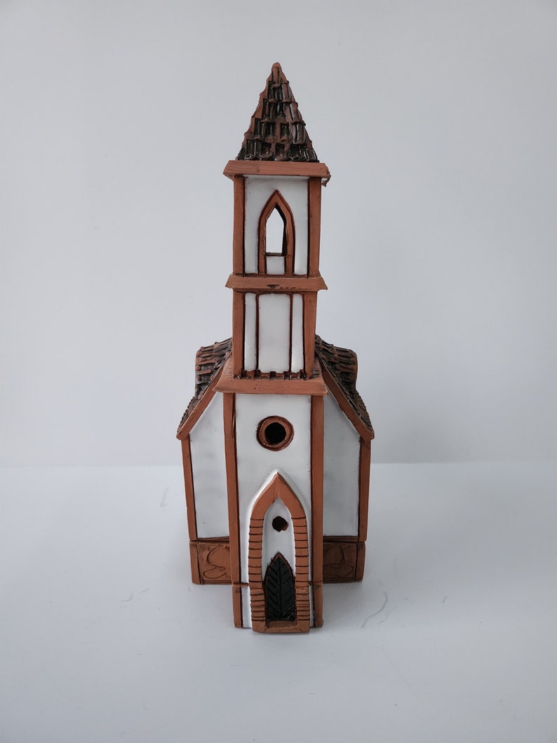 Lithuanian Candle House, Miniature Building, Handmade Clay Pottery ...