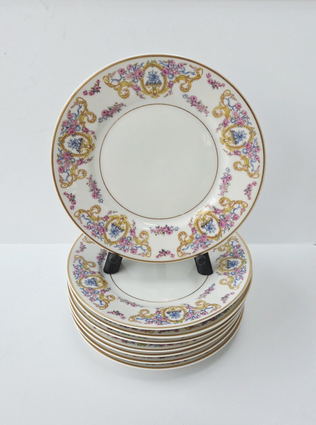 Haviland Renaissance Urn of Flowers Salad Plates, Fine China Dinnerware ...