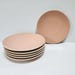 Vintage Sasaki Pink Snack Plates, Set of 6, Japanese Colorstone Salad ...