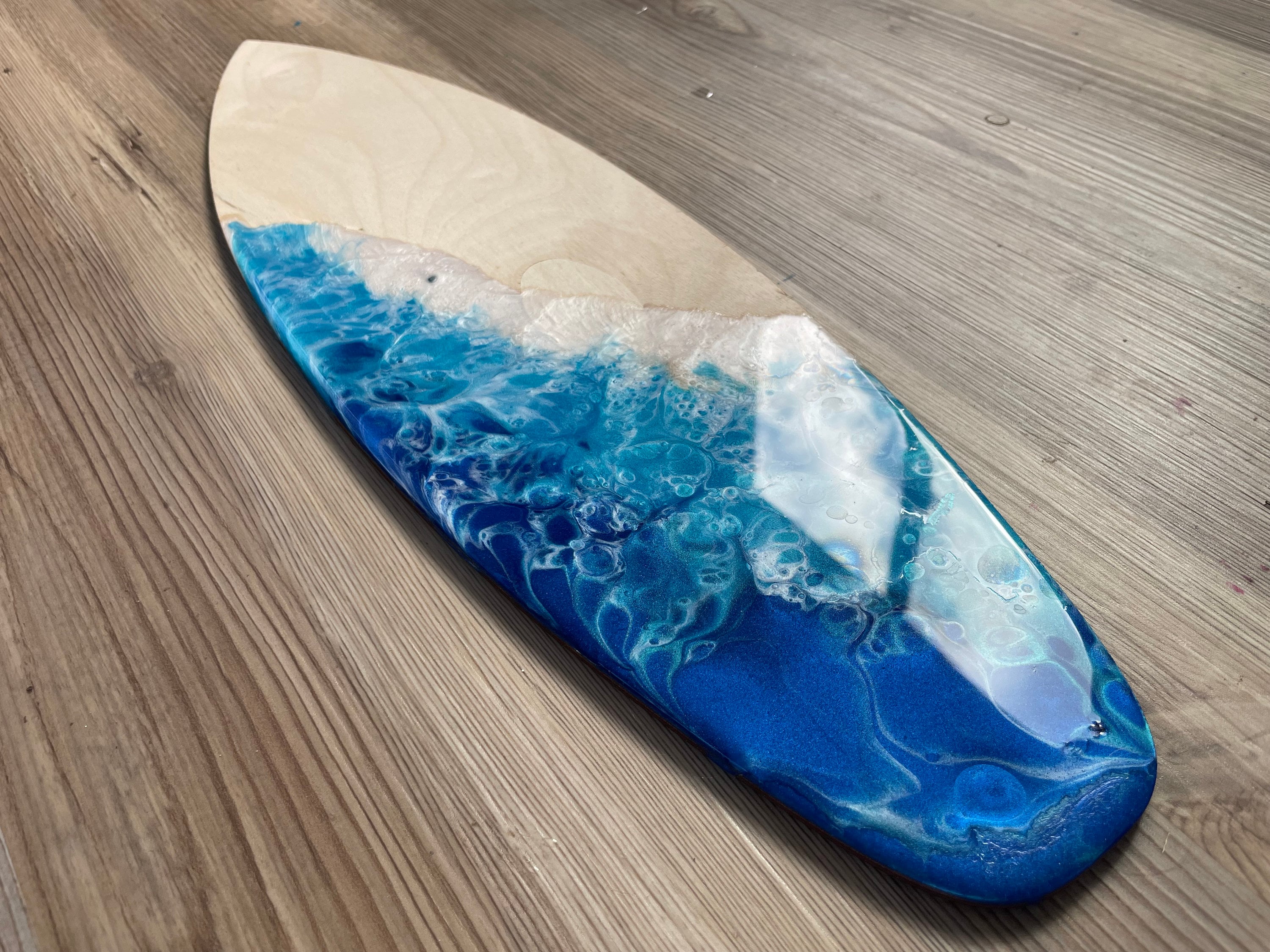 Maui Ocean Resin Surfboard Resin Beach Art Surfboard Wall Art Baltic ...
