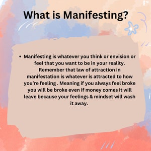 Manifestation Rituals and Printable Manifestation Cheque, Guidance ...