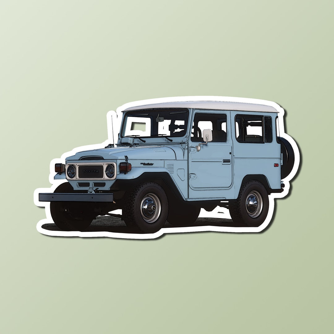 1979 FJ40 Land Cruiser Classic Car Glossy Vinyl Laminated Sticker 4 ...
