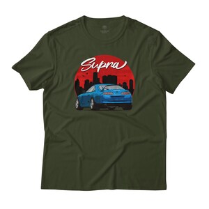 Supra MK4 JDM Classic Drift Car City Silhouette Tuner Car Graphic Art ...