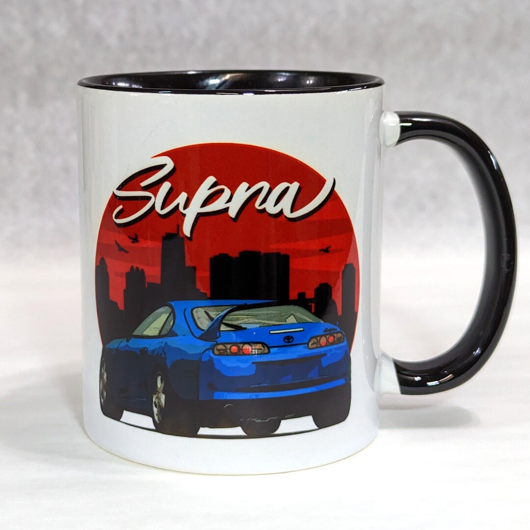 Supra MK4 Mark IV JDM Classic Tuner Car City Silhouette Graphic Art ...