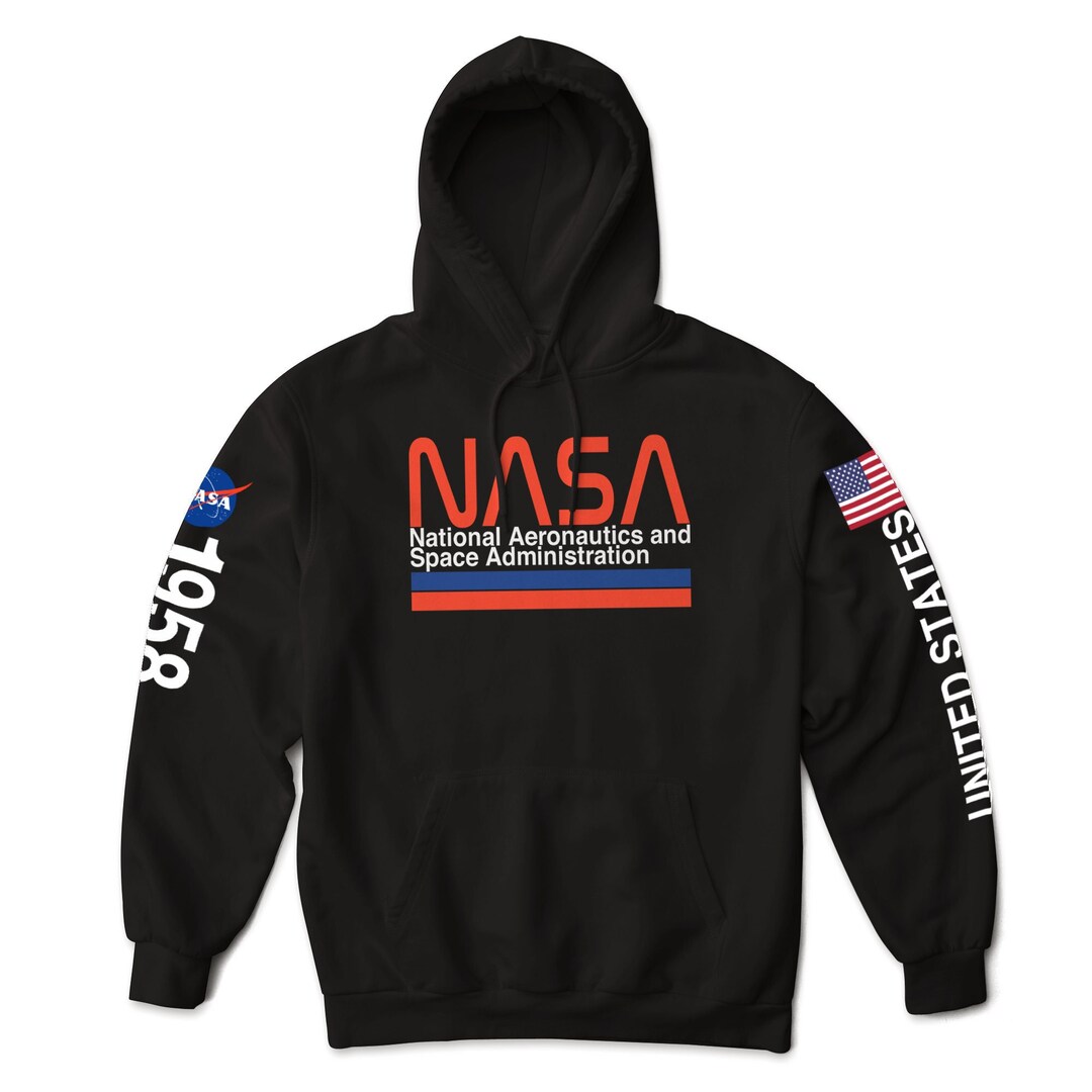 NASA With United States Flag and Meatball Logo 1958 Sleeve - Etsy