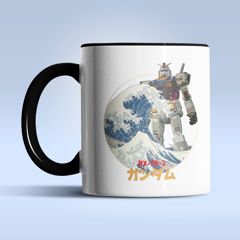 Gundam RX-78-2 Mobile Suit in the Great Wave off Kanagawa V2 Anime ...