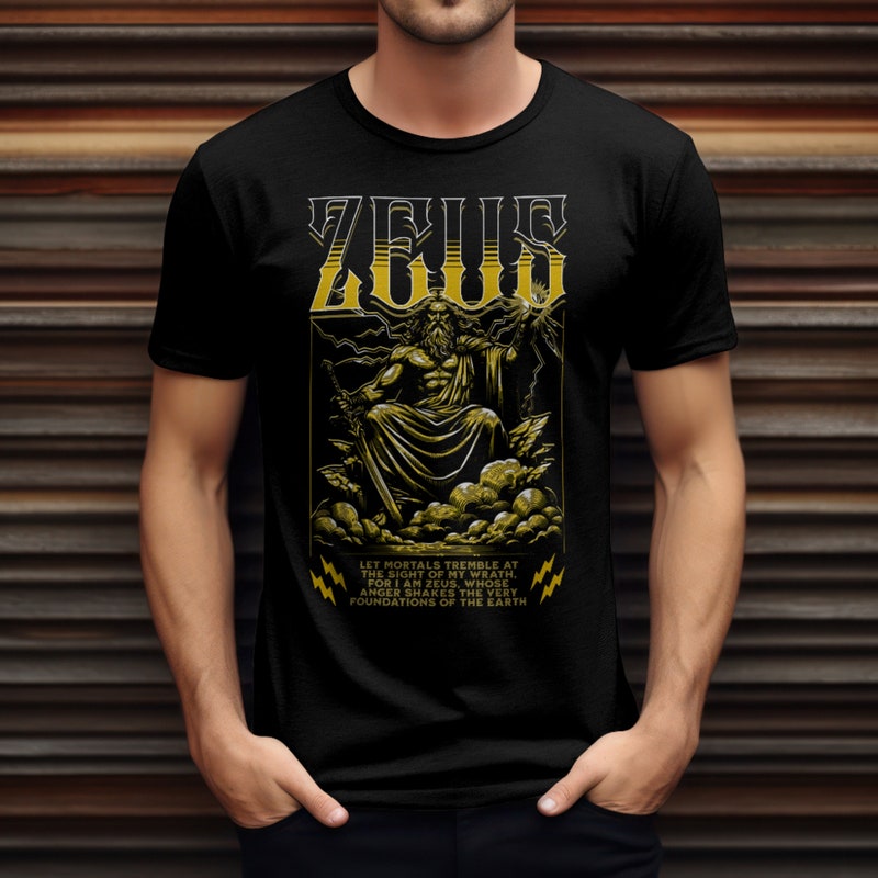 Zeus Greek Mythology Tshirt - Etsy