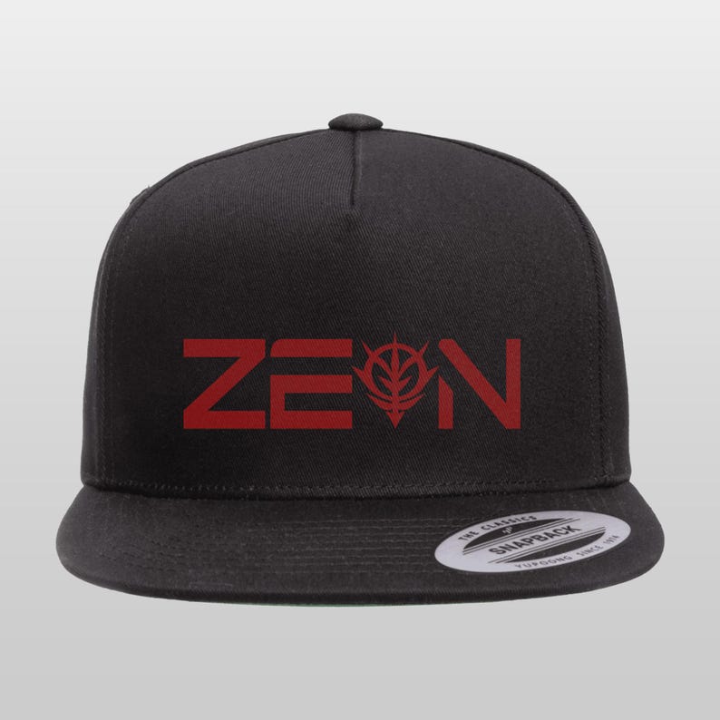 Principality of Zeon Char Emblem Snapback Hat, Anime Gundam Mobile Suit ...