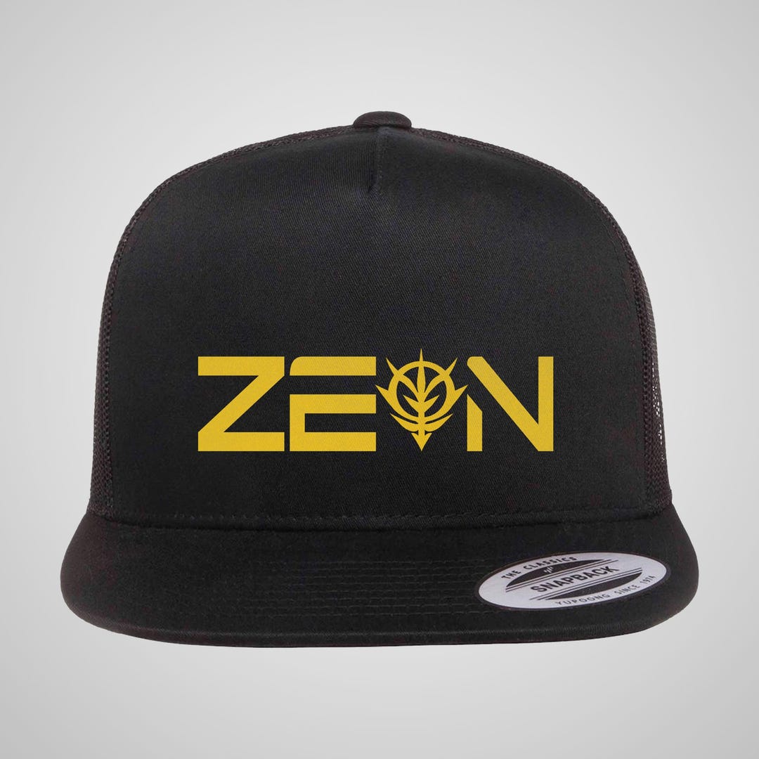 Principality of Zeon Char Emblem Trucker Hat, Gundam Mobile Suit, Flat ...