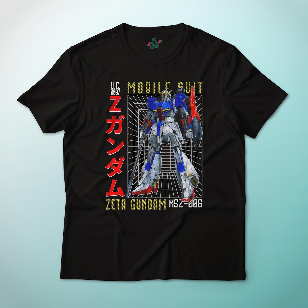Zeta Gundam MSZ-006 Anime Show Poster Style Tee Graphic Art T-shirt - Etsy