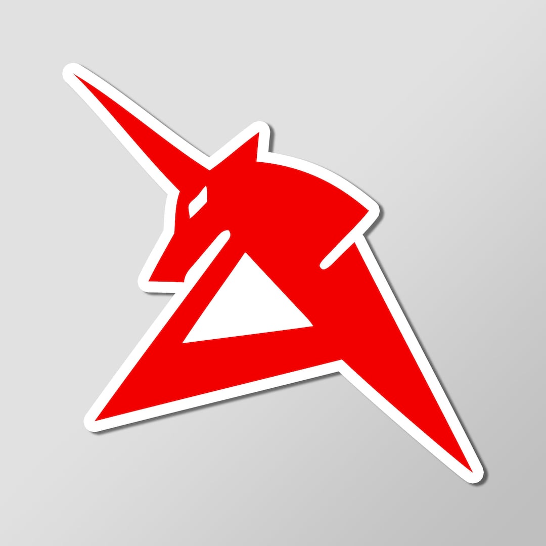 Amuro Ray Logo Gundam Unicorn Anime Glossy Vinyl Laminated Sticker - Etsy