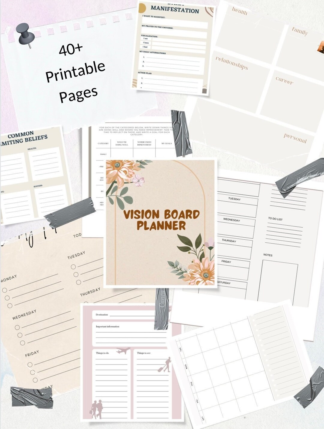 My Vision Board Planner - Etsy