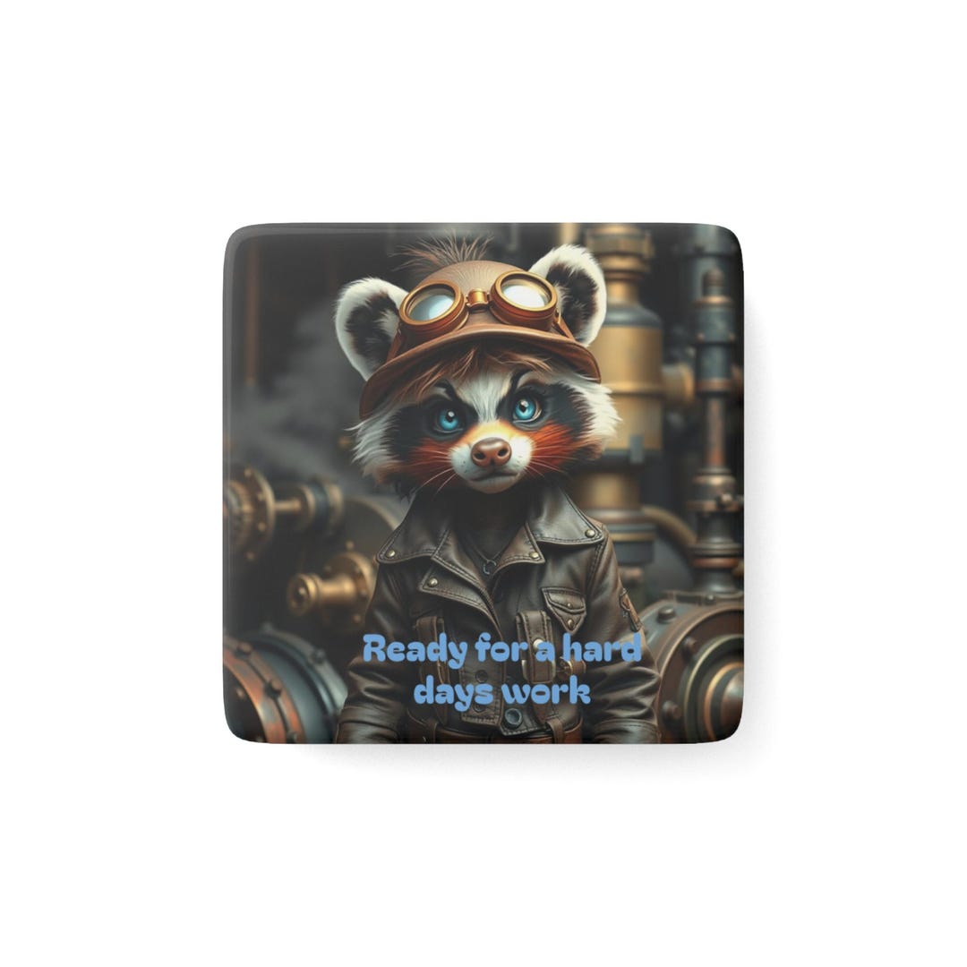 Cyber Punk Honey Badger Decor for Fridge or Office, Animal Lover Gift ...