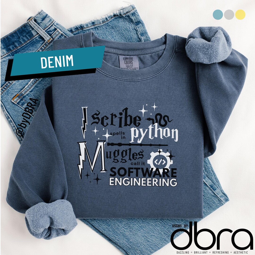 Funny Wizard Crewneck for Software Engineer | Sarcastic Unisex Pullover ...