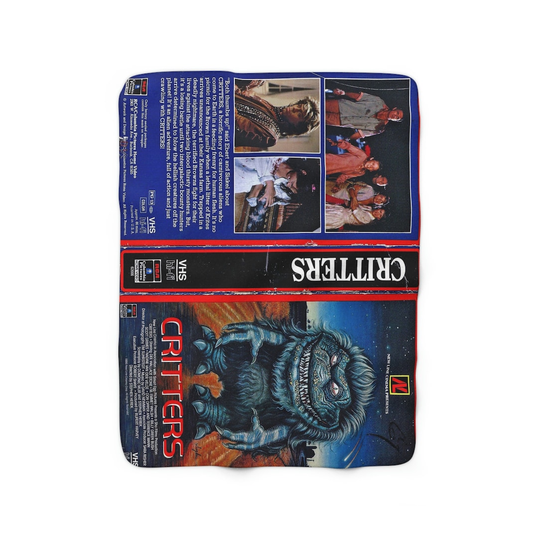 80s RETRO CRITTERS Vhs VHS Sherpa Fleece Blanket - Etsy