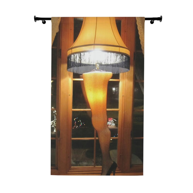 A Christmas Story Leg Lamp Window Curtains (1 Piece) - Etsy