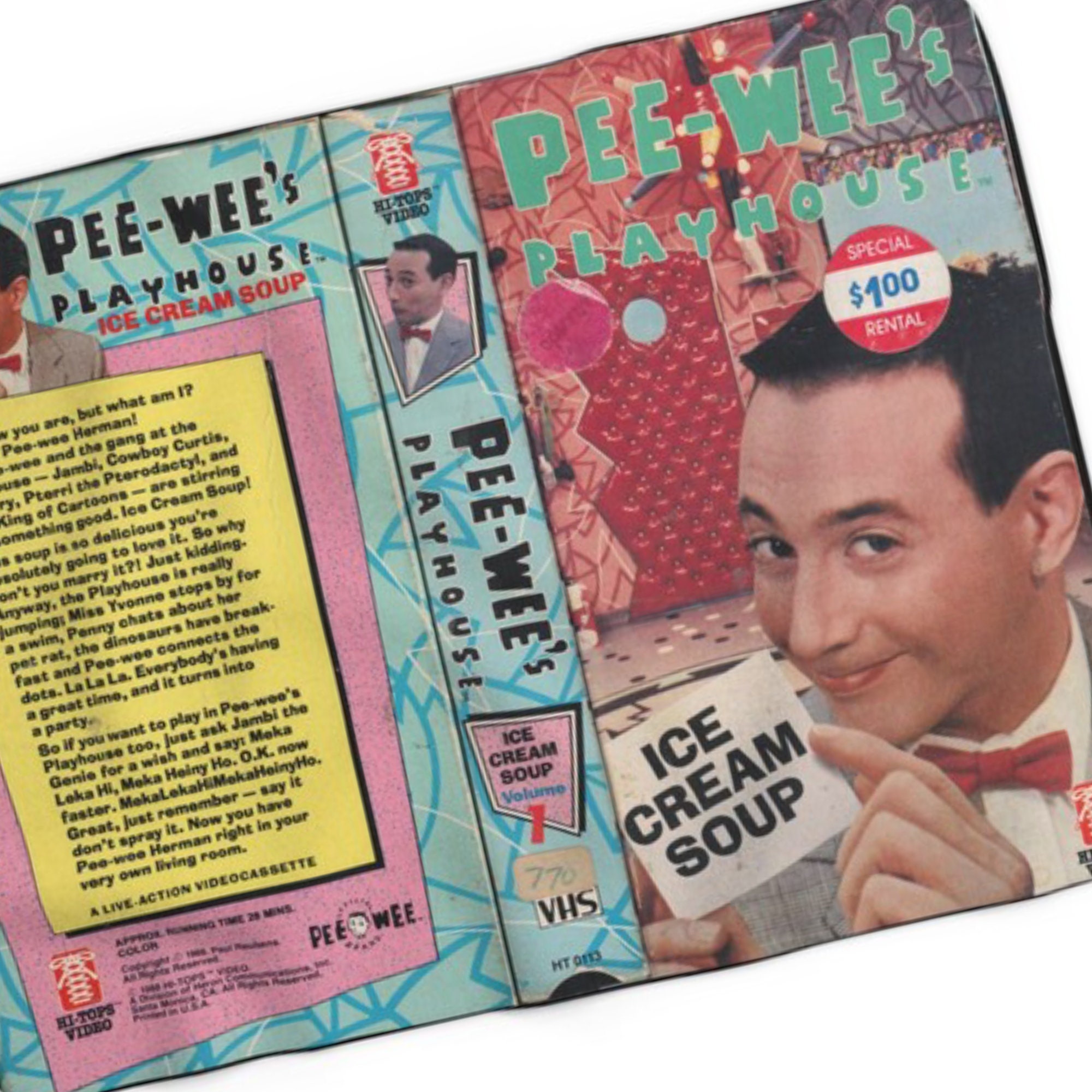 Gen X 80s 90s Retro Pee Wee Hermans Playhouse Vhs Cover Sherpa Fleece Blanket 50x60 Etsy