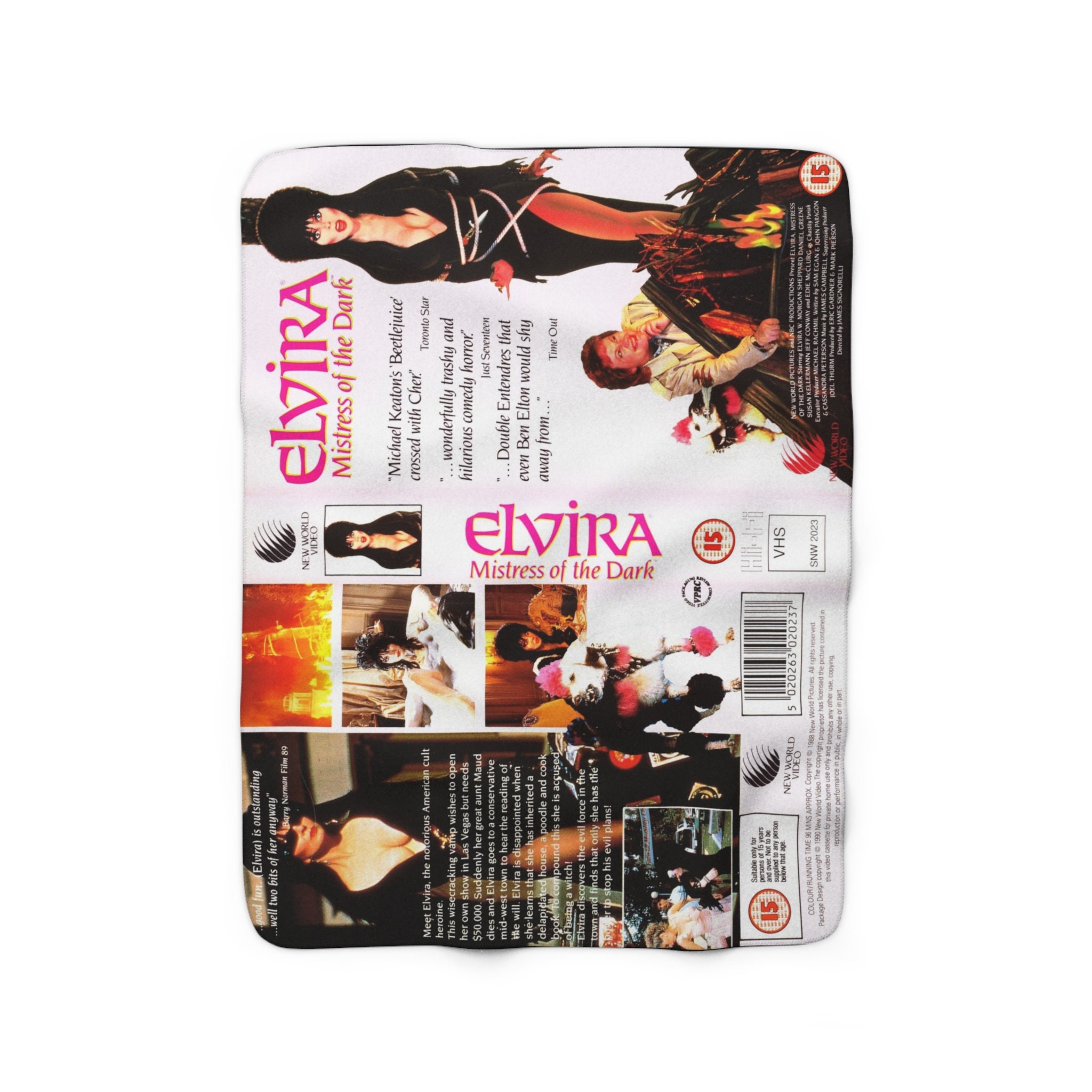 CUSTOM Distressed 80s Retro Elvira Mistress of the Dark VHS Movie Case ...
