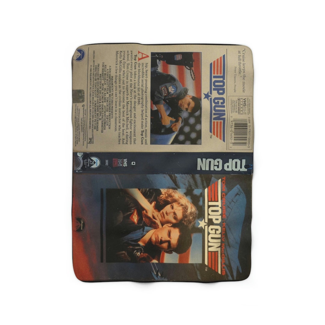 80s, Retro, Top Gun VHS Movie Blanket, NOSTALGIA, Faded, Distressed ...