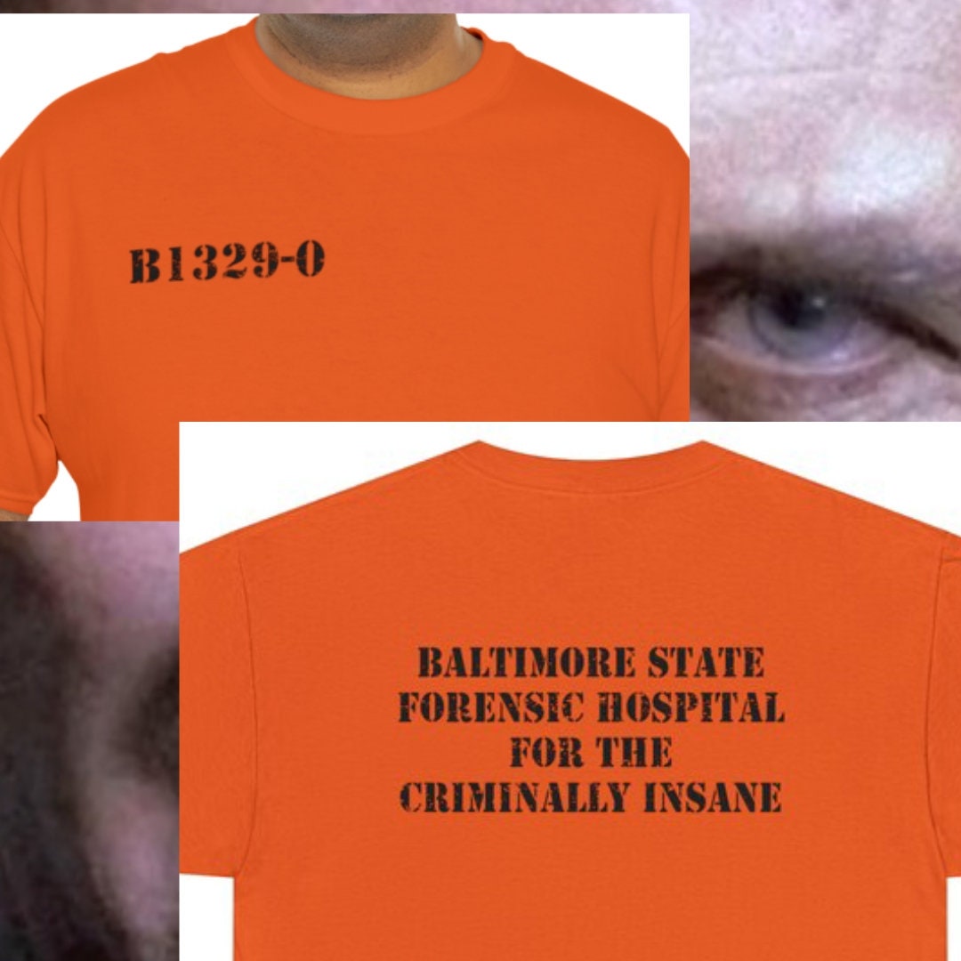 CUSTOM Distressed Hannibal Lectar Inmate Halloween Costume T Shirt ...