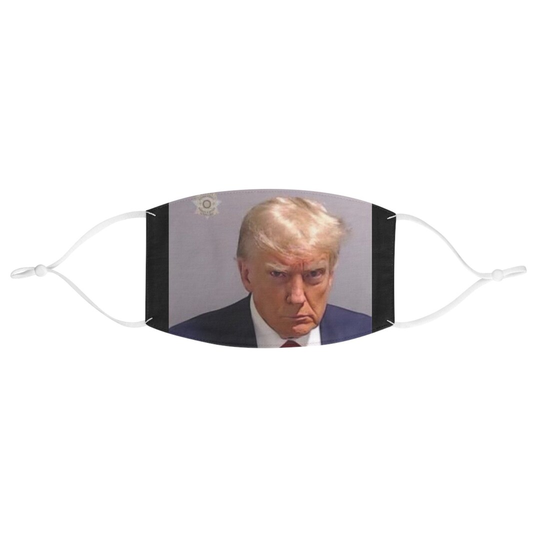 Donald Trump Mugshot Fabric Face Washable Mask Trump 2024 Save America ...