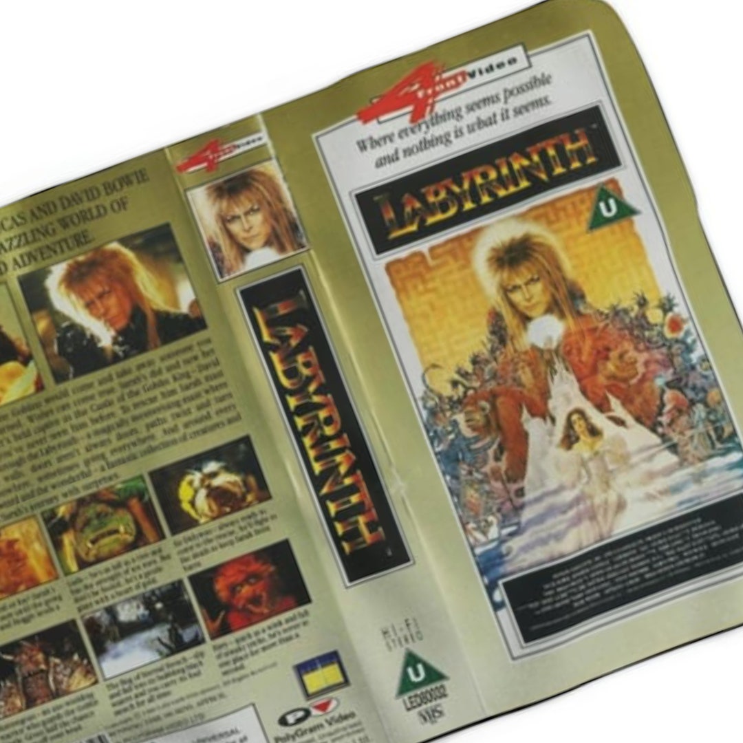 RETRO Labyrinth VHS Sherpa Fleece Blanket - Etsy